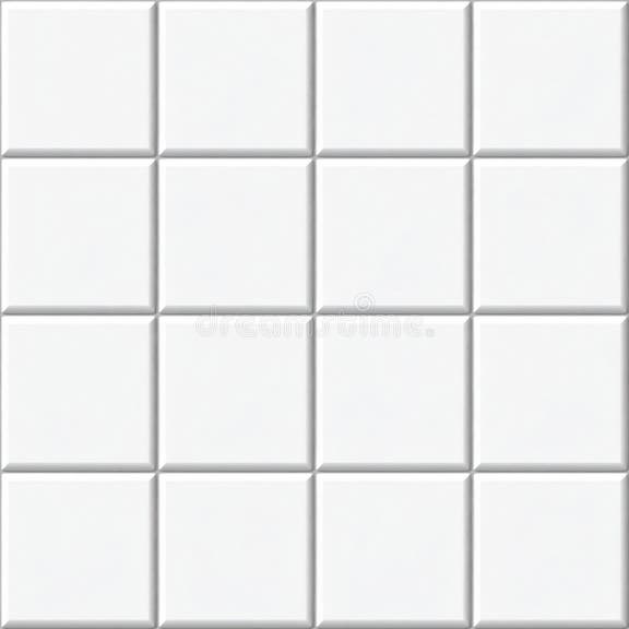 White Square Tiles Seamless Pattern Texture Stock Illustration ...