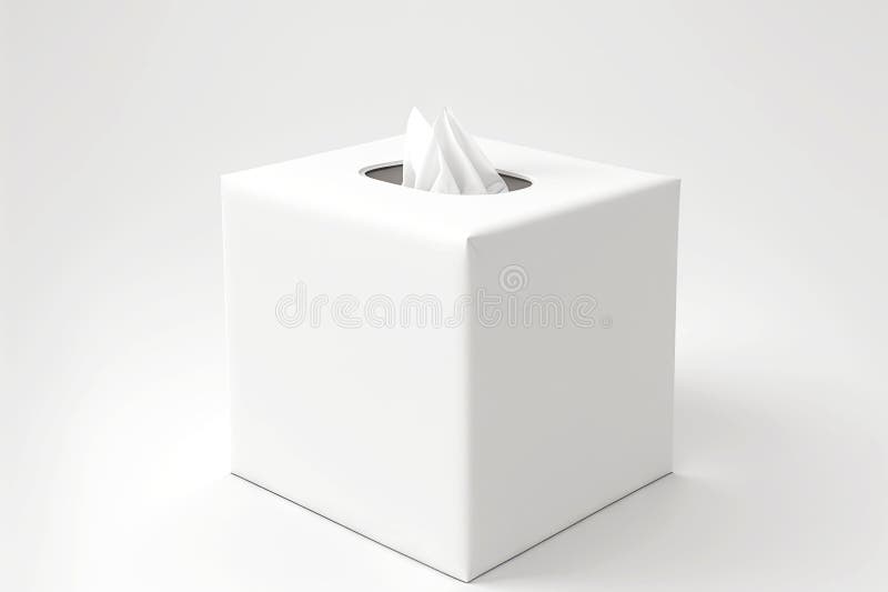 Square Tissue Box Die Cut Template Stock Vector - Illustration of food ...