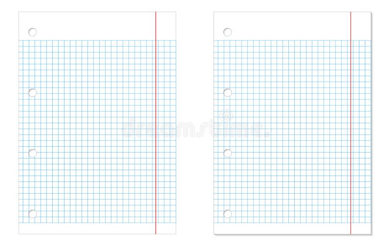 Squared Paper Children Exercises Stock Vector - Illustration of kids ...