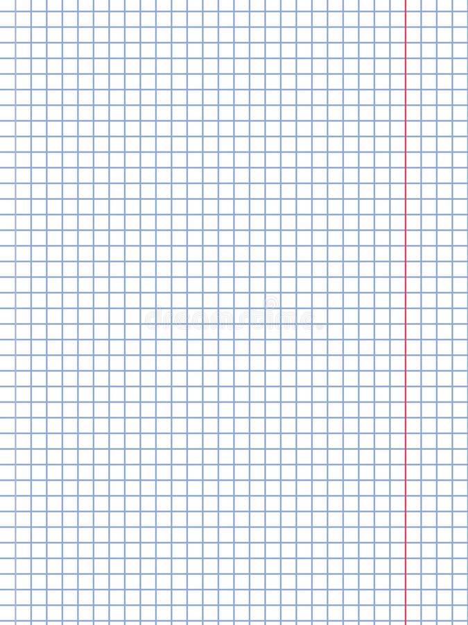 White Squared Paper Sheet Background, Vector Illustration. Stock Vector ...