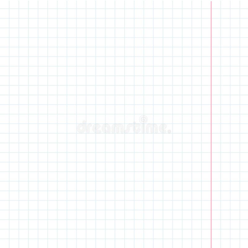 A Sheet Of School Notebook In A Ruler With A Slanting Line. School ...
