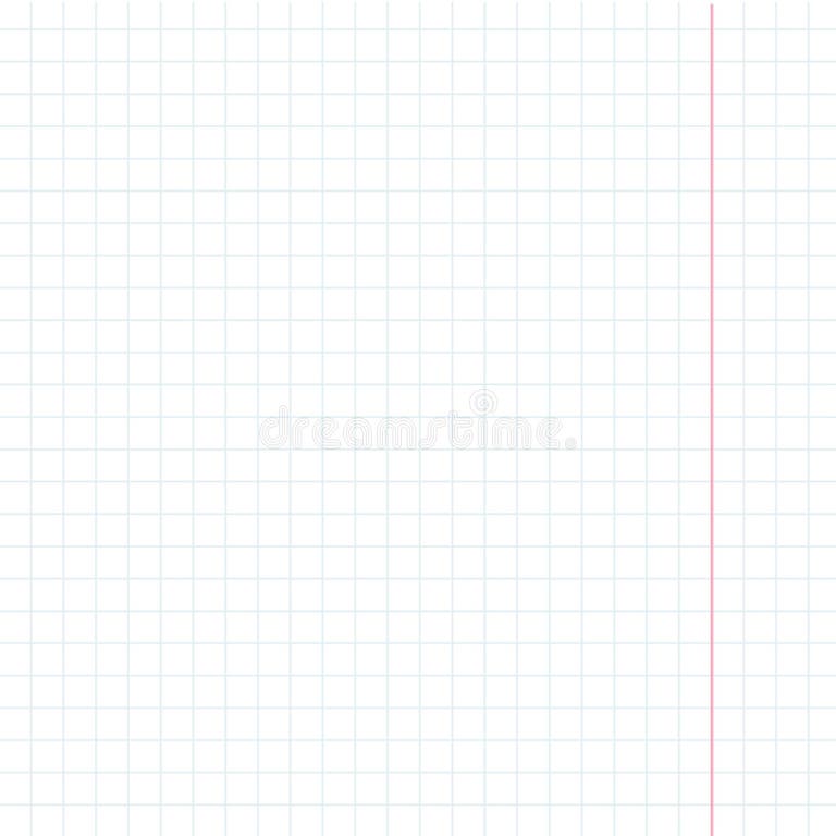 Squared Paper Sheet School Notebook Texture Stock Illustration ...