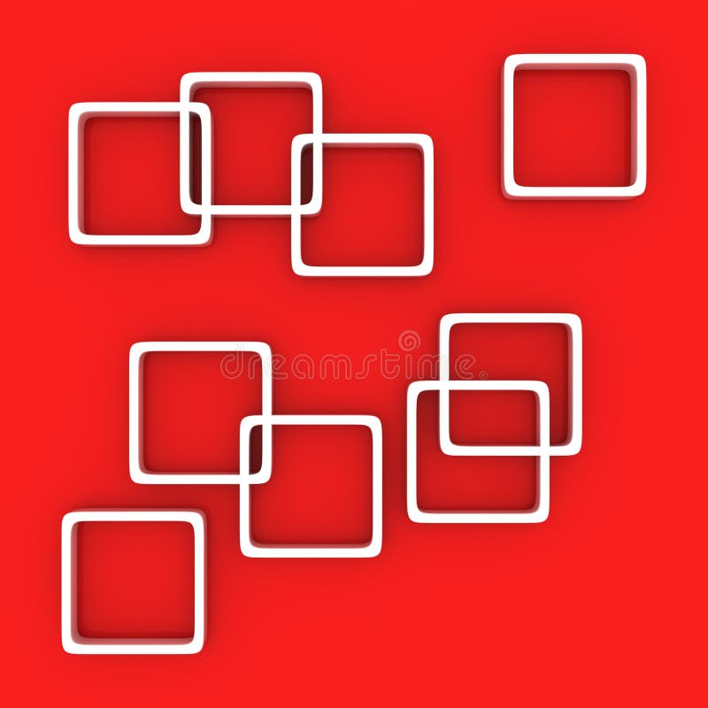 White squares on the red stock illustration. Illustration of graphic ...