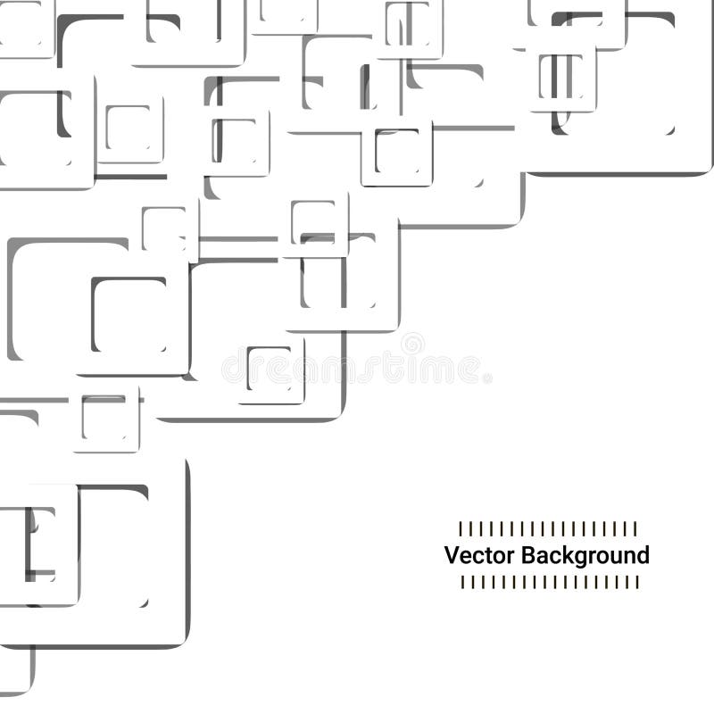 White Squares with Shadow. Empty Space for Your Text Stock Vector ...