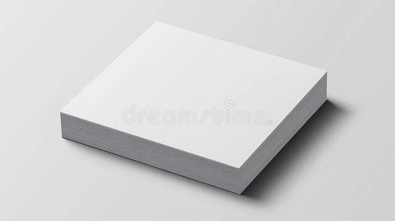 White Stack of Paper with Ample Copy Space for Text or Design Stock ...