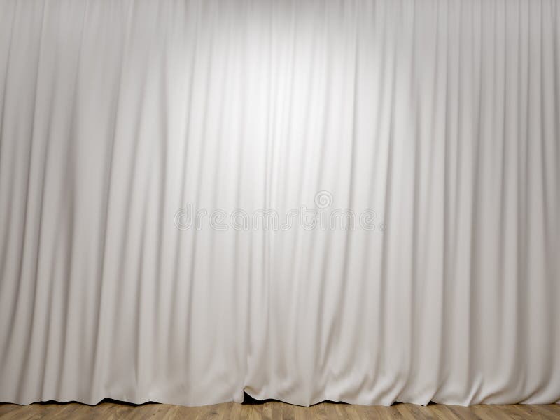 White stage stock illustration. Illustration of drapery - 72417325