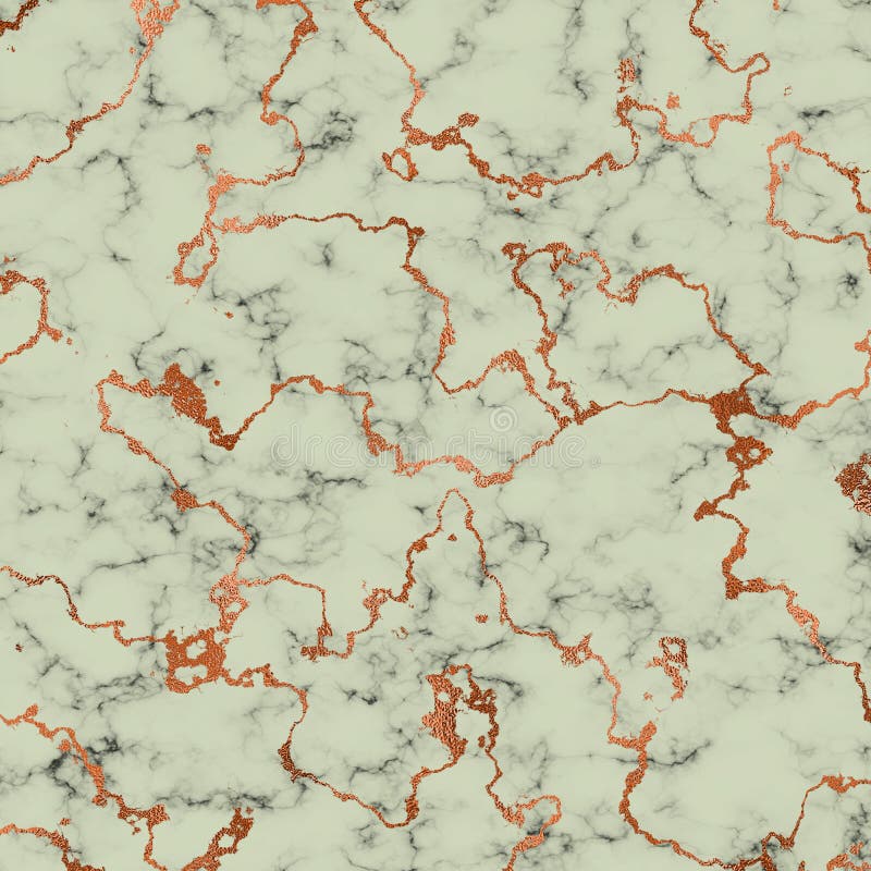 White Stained Marble with Copper Colored Veins. Background Pattern ...