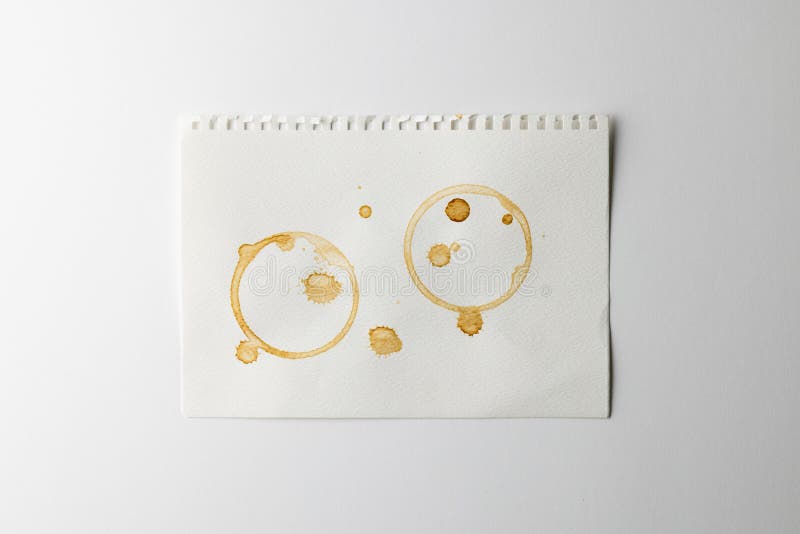 White Stained Memo Note with Copy Space on White Background Stock Image ...