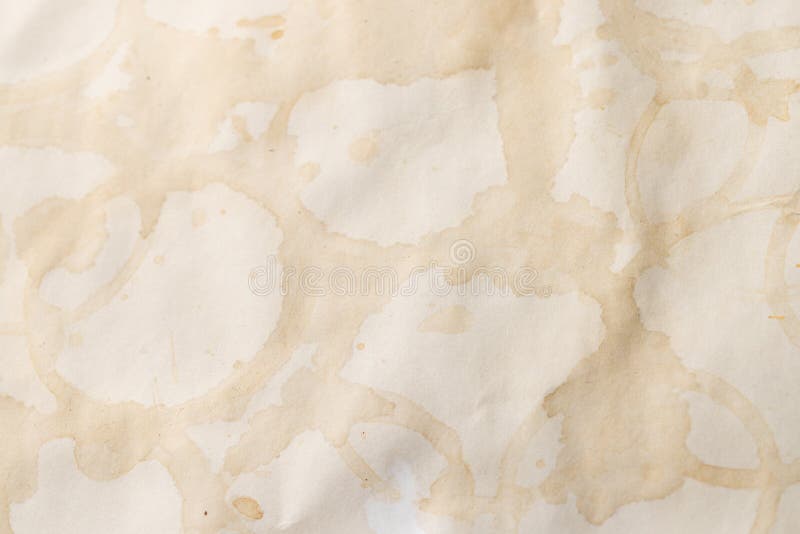 White Stained Piece of Paper with Copy Space on White Background Stock ...