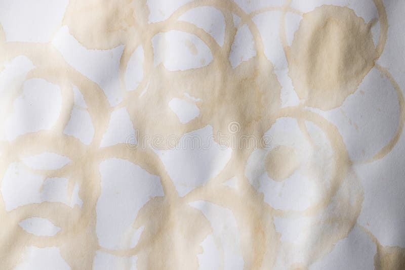 White Stained Piece of Paper with Copy Space on White Background Stock ...