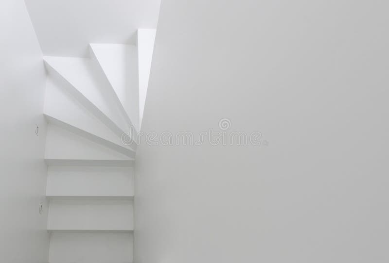White staircase top view stock image. Image of achievement - 94216345