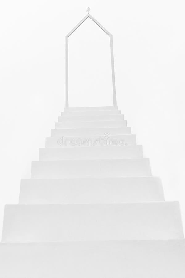 White Stairs White Background. Stock Image - Image of travel, young ...