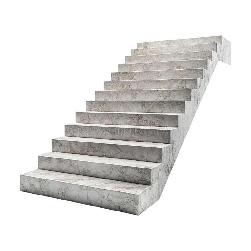 White Stairs on Transparent Background - Ai Generated Stock ...
