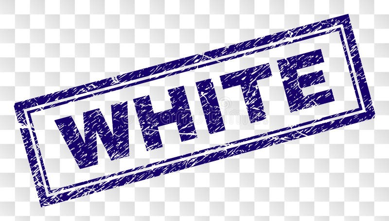 Scratched WHITE Rectangle Stamp Stock Vector - Illustration of ...