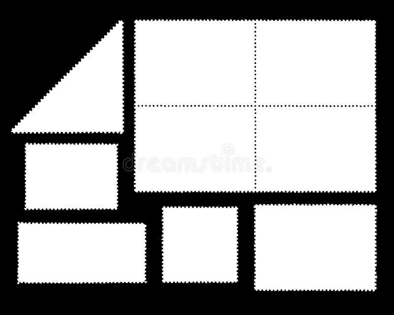 White Stamps stock illustration. Illustration of isolated - 11435970
