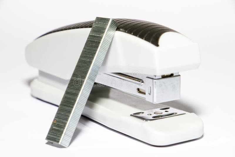 Red Stapler Side View stock image. Image of paper, stapler - 215539967