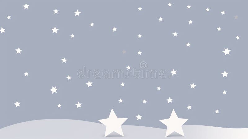 A White Star on a Blue Background Stock Illustration - Illustration of ...