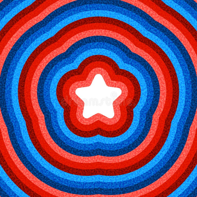 White Star with Red and Blue Ripples Stock Vector - Illustration of ...
