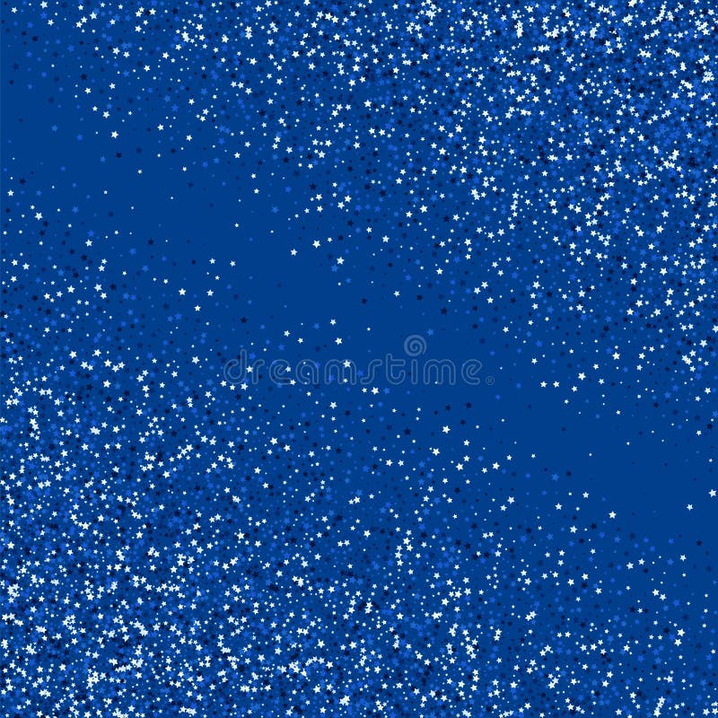 White Starry Falling Vector Postcard. Stock Vector - Illustration of ...