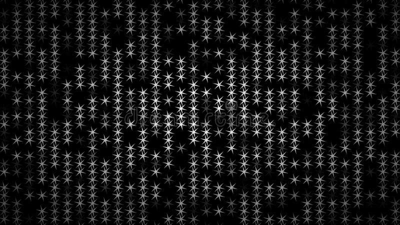 White Stars Flash on a Black Background. Abstract Festive Background ...