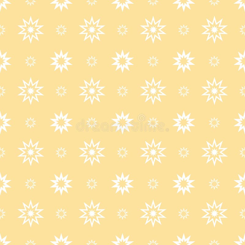 White Stars Seamless Pattern,vector Repeating Ornament on Beige ...