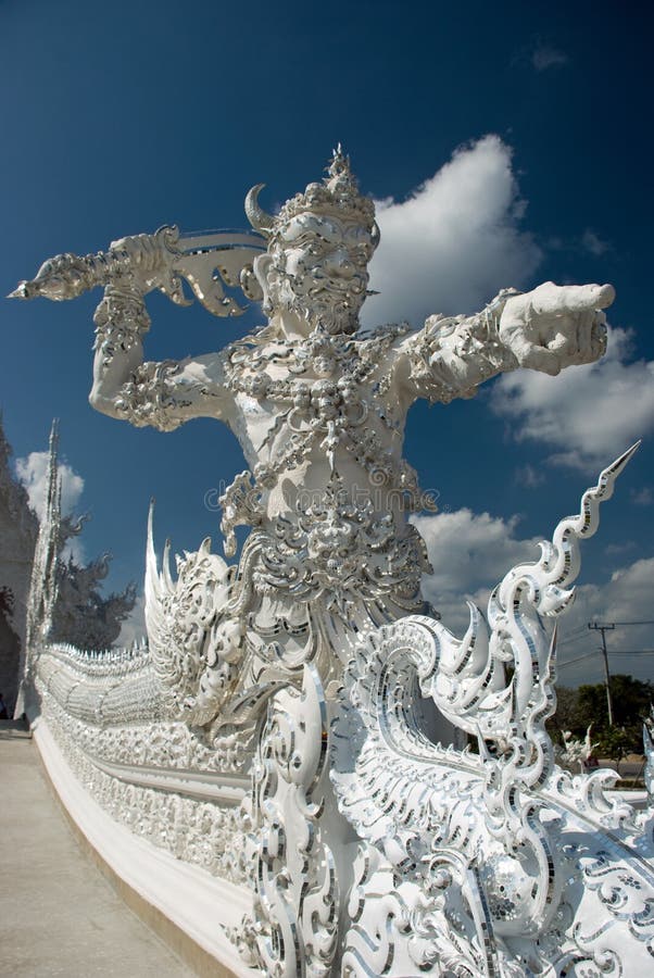 White statue stock photo. Image of khun, buddhist, chiang - 17226098