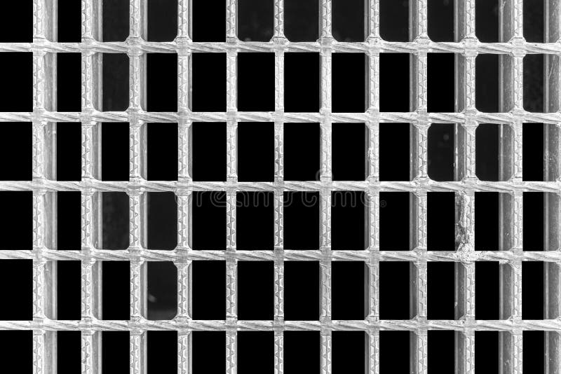 White Steel Grating Isolated on Back Stock Illustration - Illustration ...
