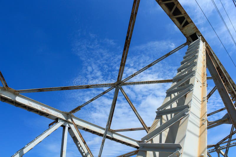 White steel structure stock image. Image of metal, clear - 45784657