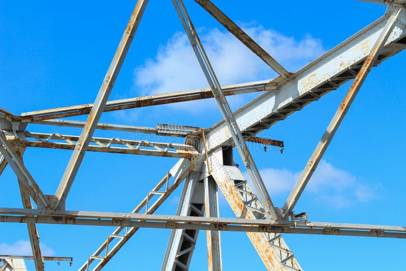 White steel structure stock photo. Image of build, industry - 45784780