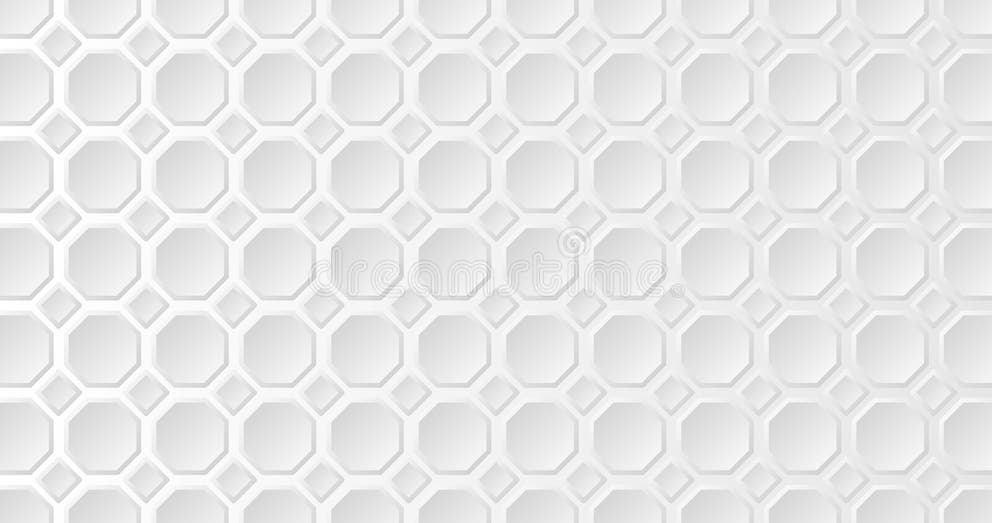 White Steel Texture Hexagon Background Pattern. 3d Rendering, 3d ...
