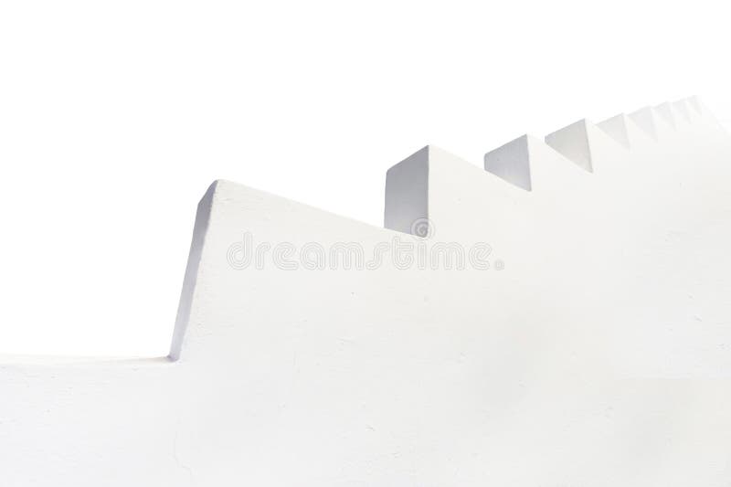 White Steps. Isolated Image. a Simple and Clean Architectural Image ...