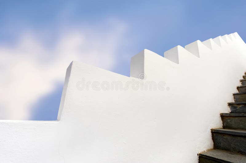 White Steps. a Simple and Clean Architectural Image. Stock Image ...