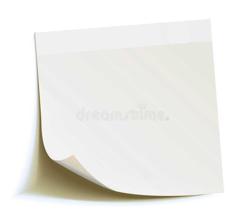 White stick note stock vector. Illustration of notepad - 28163918