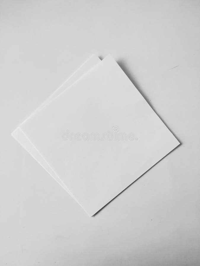 White Stickers on White Background, White Sheets of Paper Stock Image ...