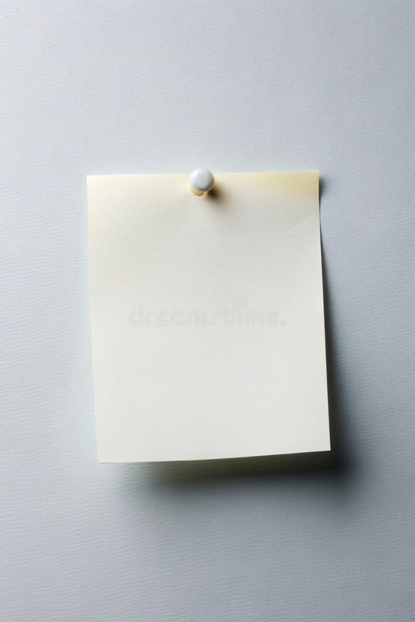 White Sticky Note Isolated on Grey Background Stock Illustration ...