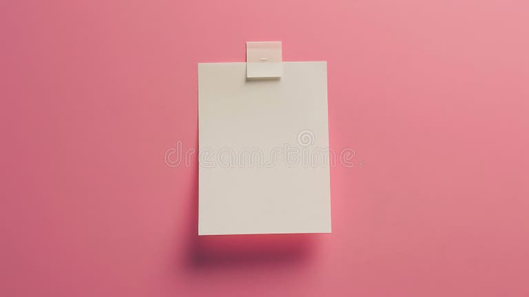 A White Sticky Note with a List of Goals for the Week Isolated on a ...