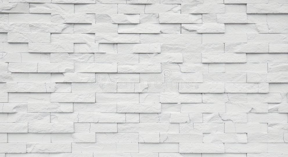 White Stone Brick Wall Texture Background Modern Minimalist Design ...