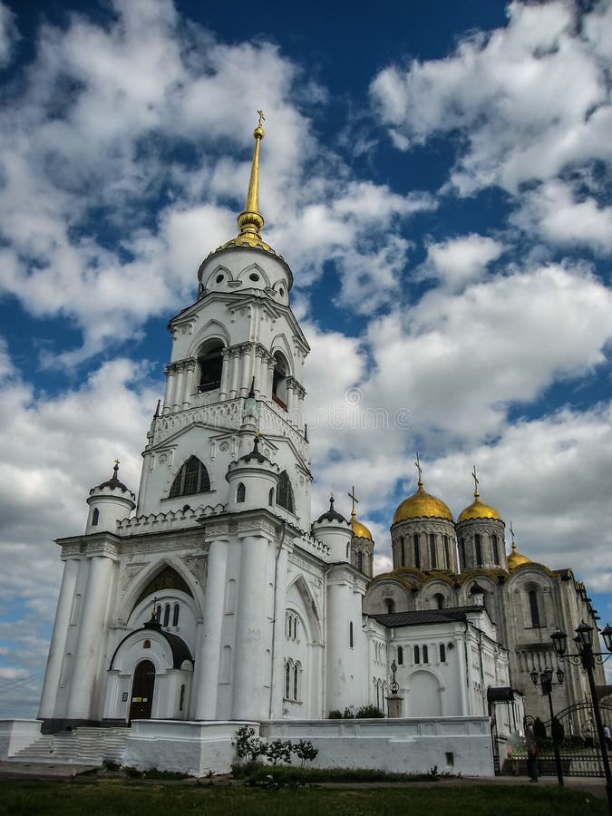 White Stone Church, Vladimir, Russia Stock Image - Image of russian ...