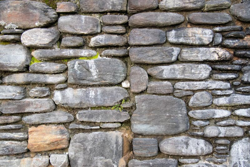 White Stone in a Grey Stone Wall Stock Photo - Image of rural, farmland ...