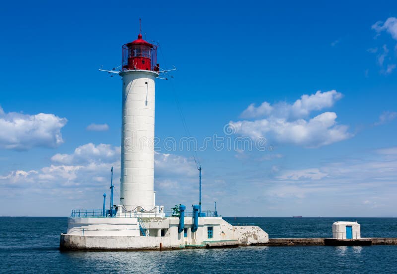 A white stone lighthouse stock image. Image of stone - 93032963