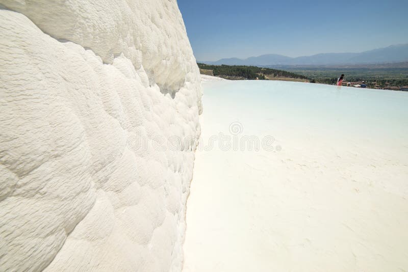 White Stone, Pamukkale in Turkey Stock Photo - Image of beauty ...