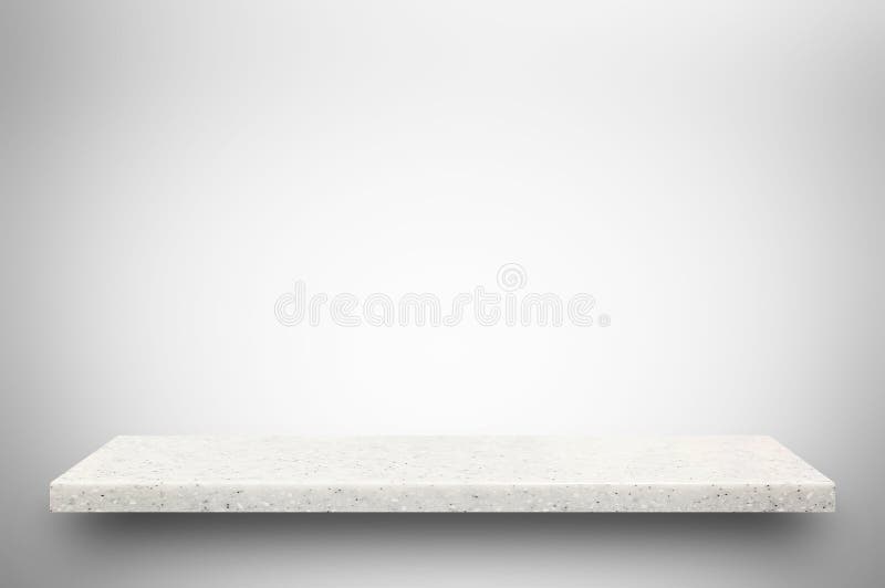Stone Shelf On White Background Stock Photo - Image of shelf ...