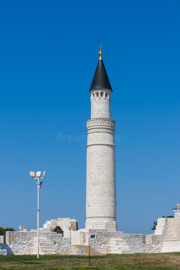 Stone High Tower of the Mosque. Stock Photo - Image of clarity, muslim ...