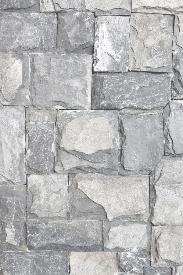 White Stone Wall for Background Design. Stock Image - Image of brick ...