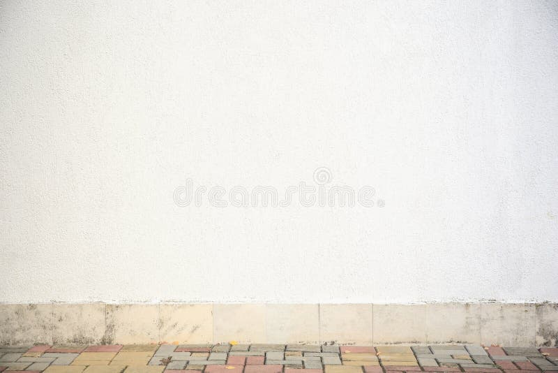 White Stone Wall of Building Outdoors. Exterior Design Stock Image ...