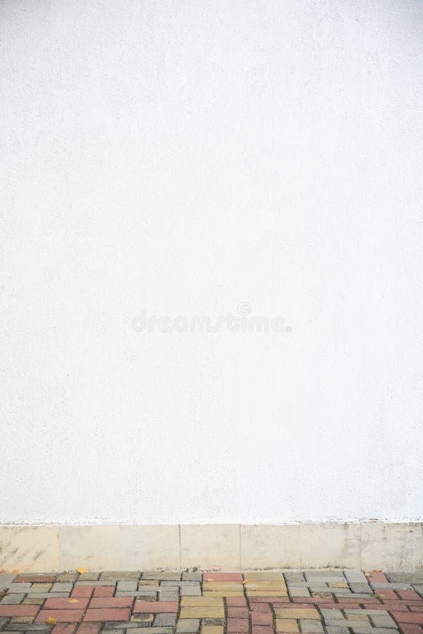 White Stone Wall of Building Outdoors. Exterior Design Stock Photo ...