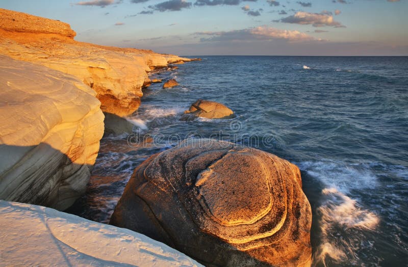 White Stones Near Limassol. Cyprus Stock Image - Image of landmarks ...