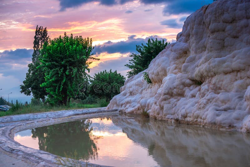 White Stones in Pamukkale, Turkey Stock Image - Image of hill, anatolia ...