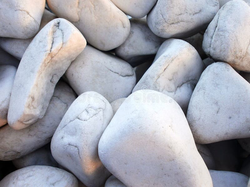 White Stones from the River Stock Photo - Image of mineral, detail ...