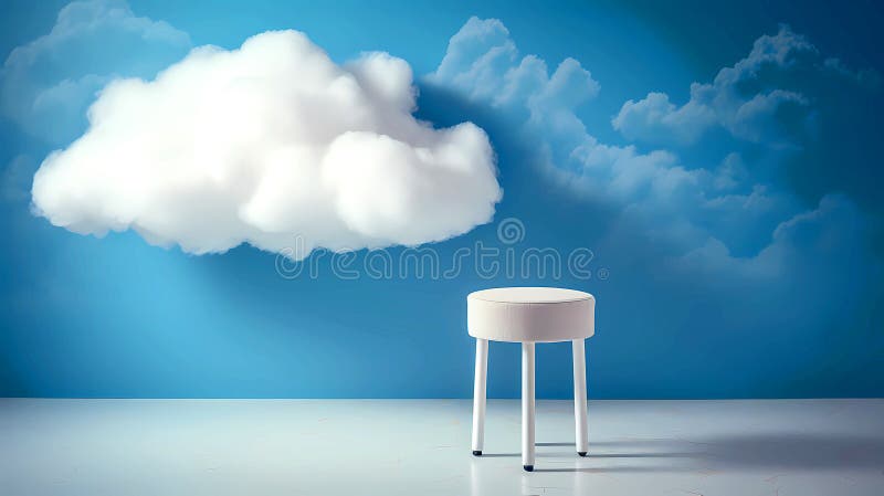 White bar stool top view stock illustration. Illustration of stool ...